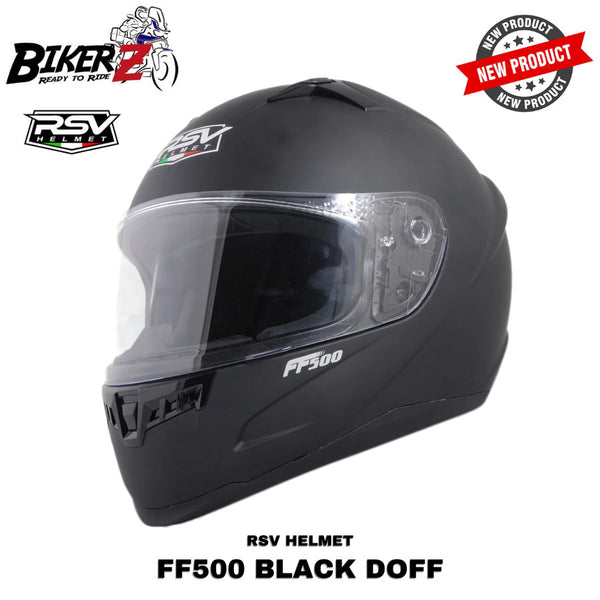 RSV Helmet FF500 Black Doff BikerZ Ready to Ride