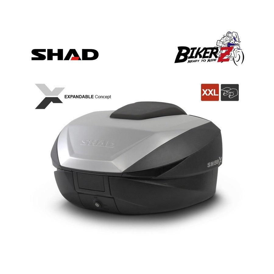 Paket Box SHAD SH59 , Backrest & Bracket / Yamaha XMAX – BikerZ - Ready ...