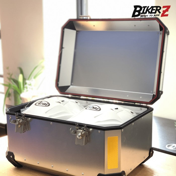 Aluminium top case motor BikerZ Tuareg 40L - Hitam – BikerZ - Ready to Ride