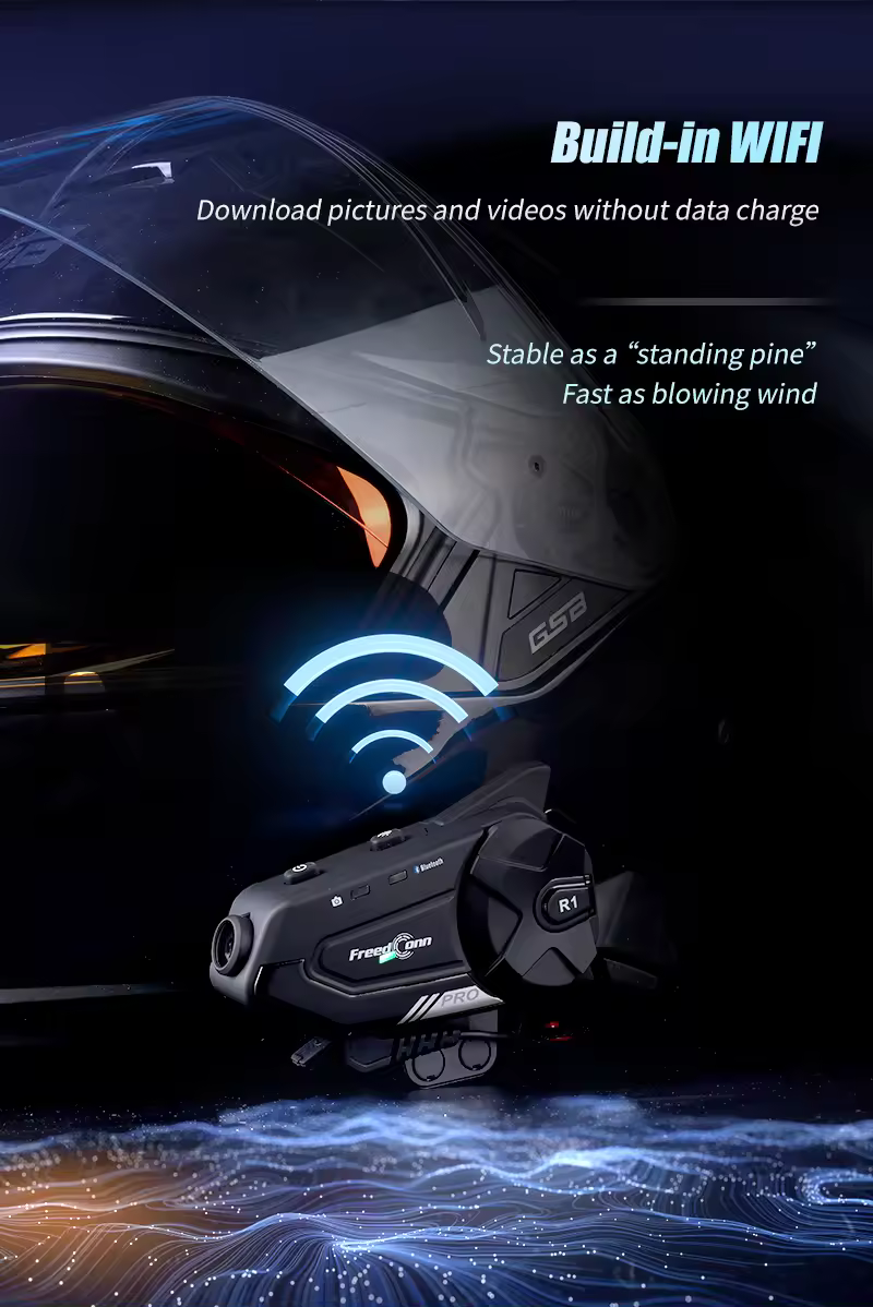 Intercom Helmet Freedconn R1 Pro – BikerZ - Ready to Ride