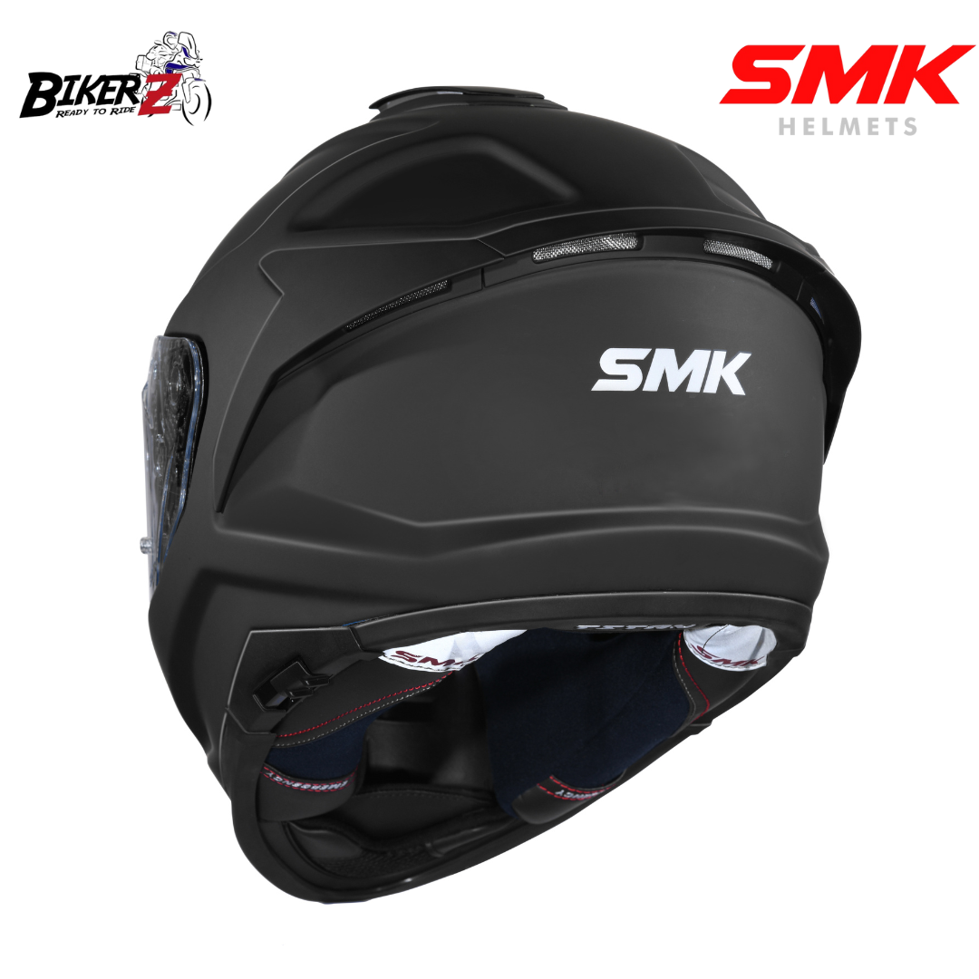 SMK Helmet Titan Fiberglass Unicolor Matt Black – BikerZ - Ready to Ride