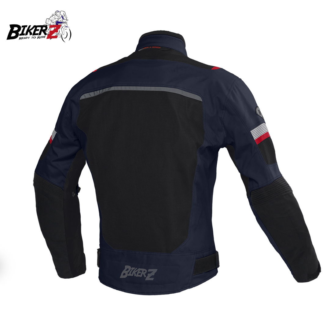 Jaket Motor Touring Desert White BikerZ | Jaket Touring Pria Putih den ...